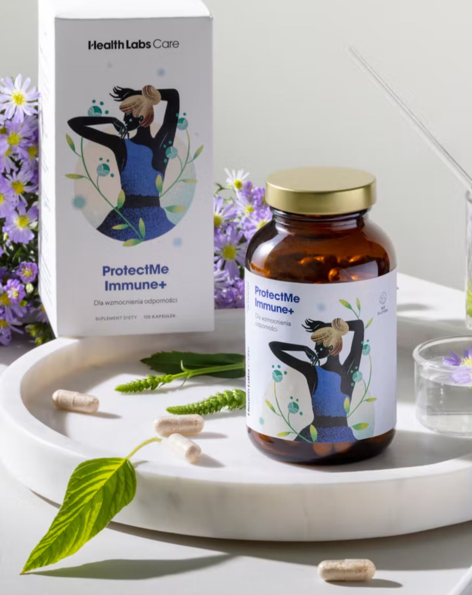 Suplement wspierający odporność ProtectMe Immune+ Health Labs Care 120 ...